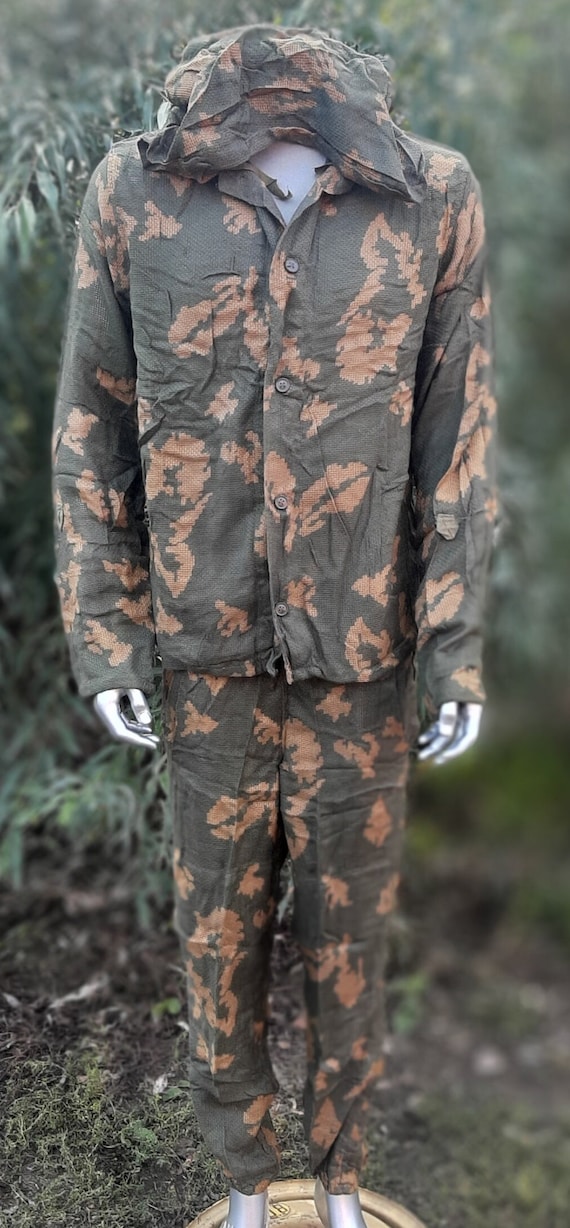 Vintage military Soviet camouflage uniform KZS USSR - Gem