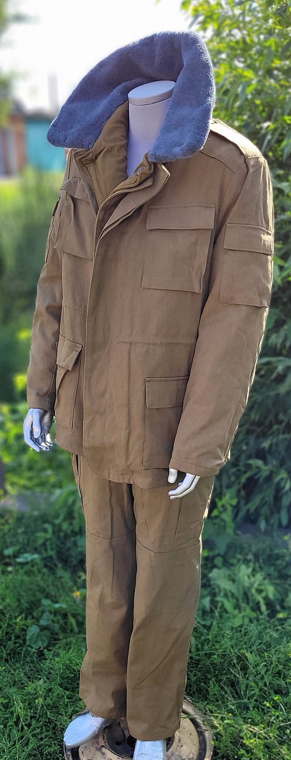 Military winter combat uniform Afghan jacket with poc… - Gem