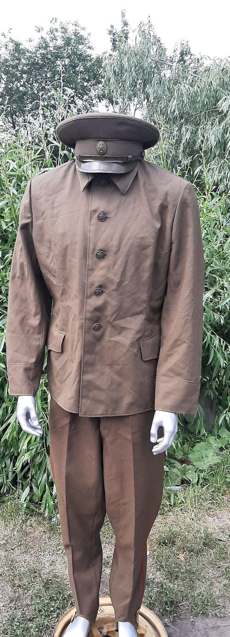 Soviet Military Field Uniform With Cap Officers USSR Red-edged - Etsy