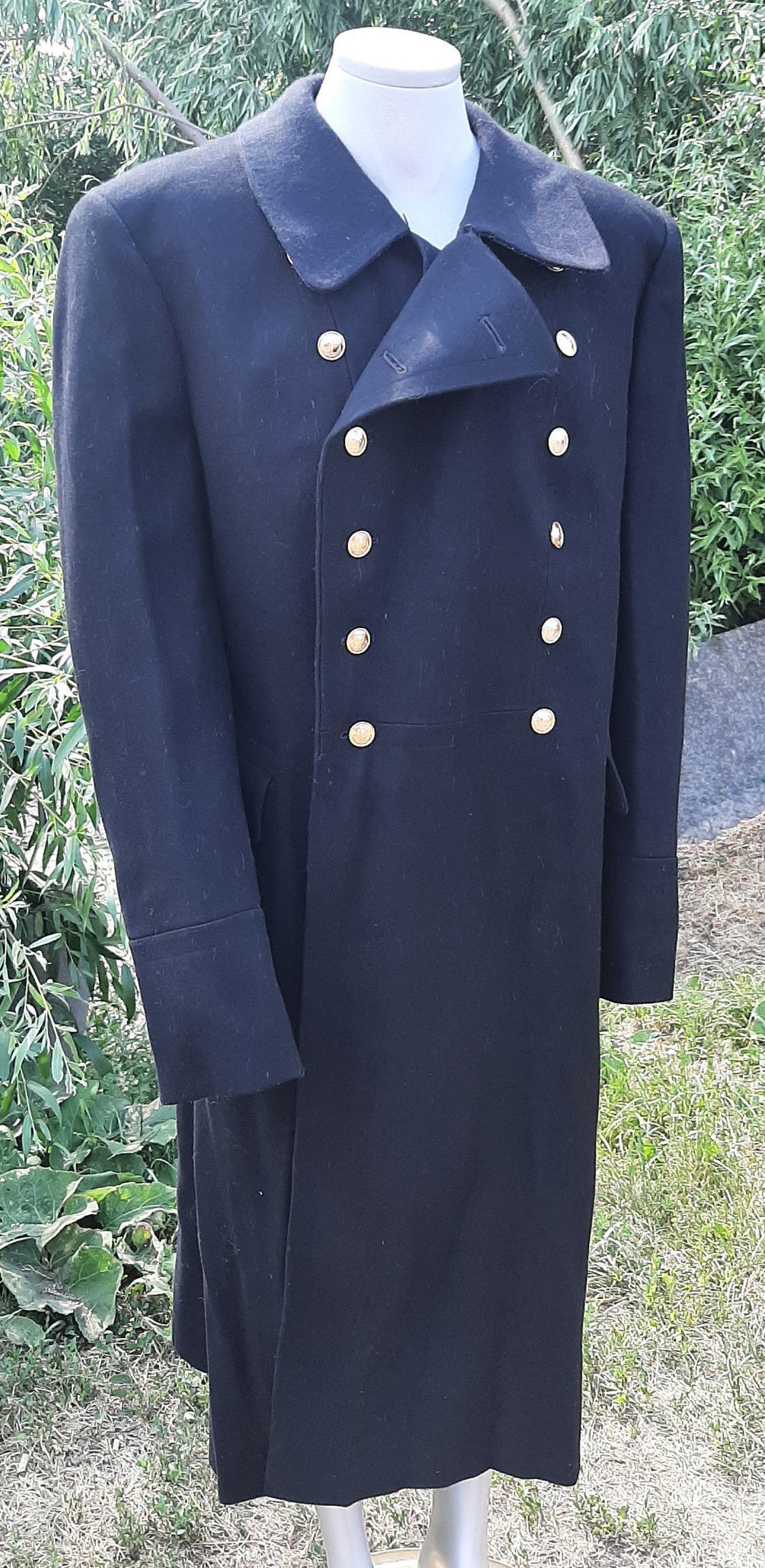 Vintage Soviet Woolen Coat Sailors USSR Navy - Etsy UK