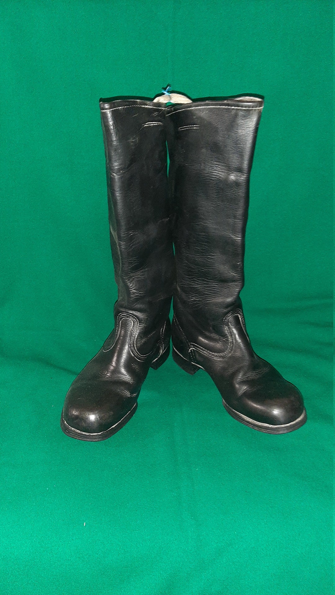 Army Soviet Military Officer Yuft Boots USSR Size 43 Horseback Riding ...