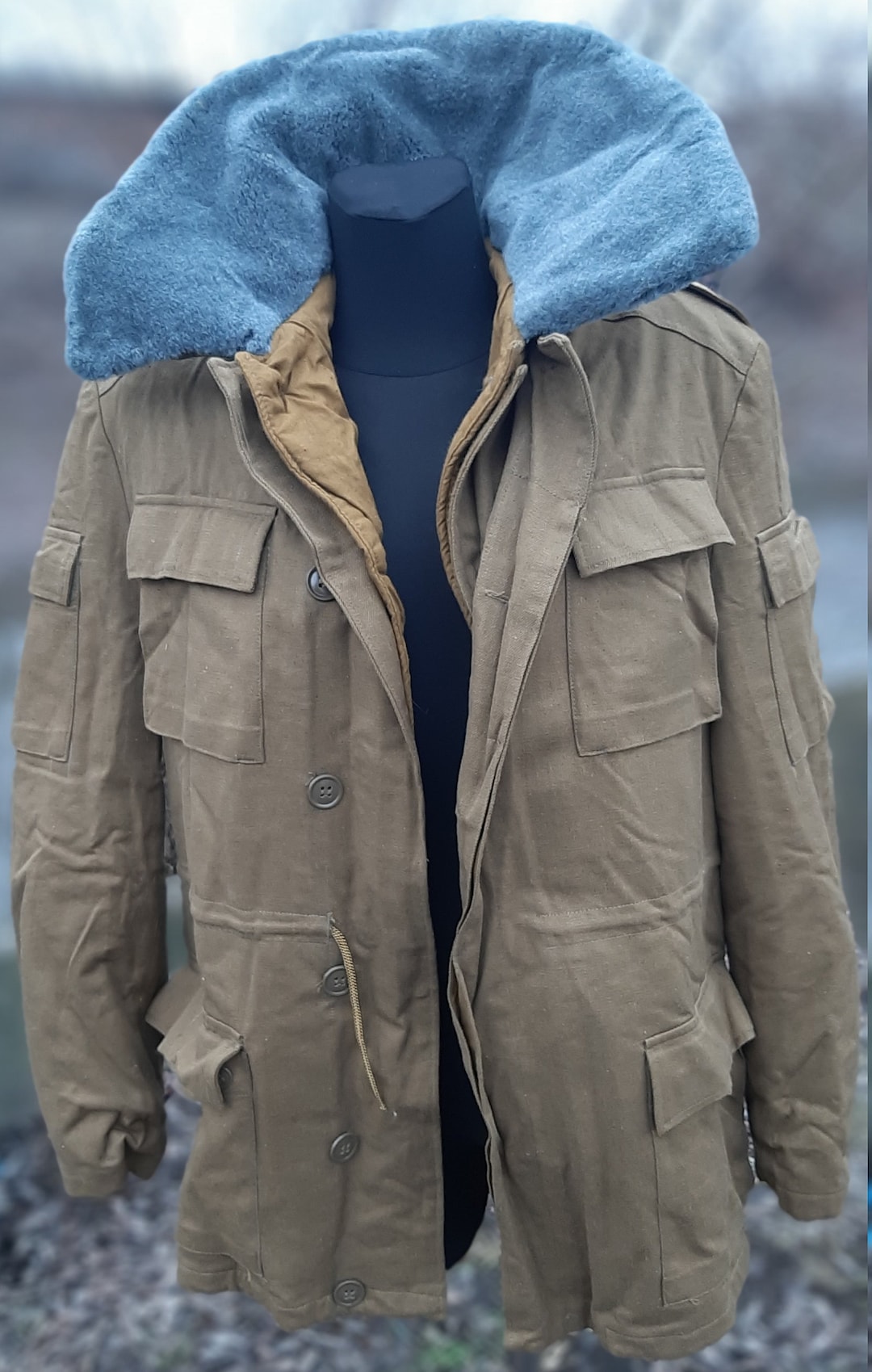 Soviet Military Winter Uniform USSR Army Jacket Afghan Pistol Pocket - Etsy