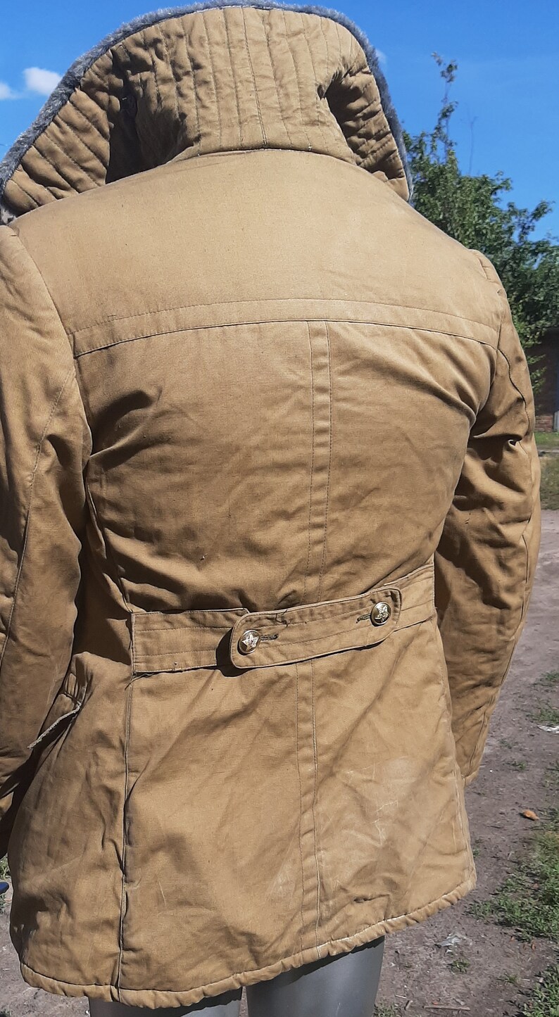 Vintage Winter Quilted Jacket Quilted Jacket Soviet Army USSR - Etsy