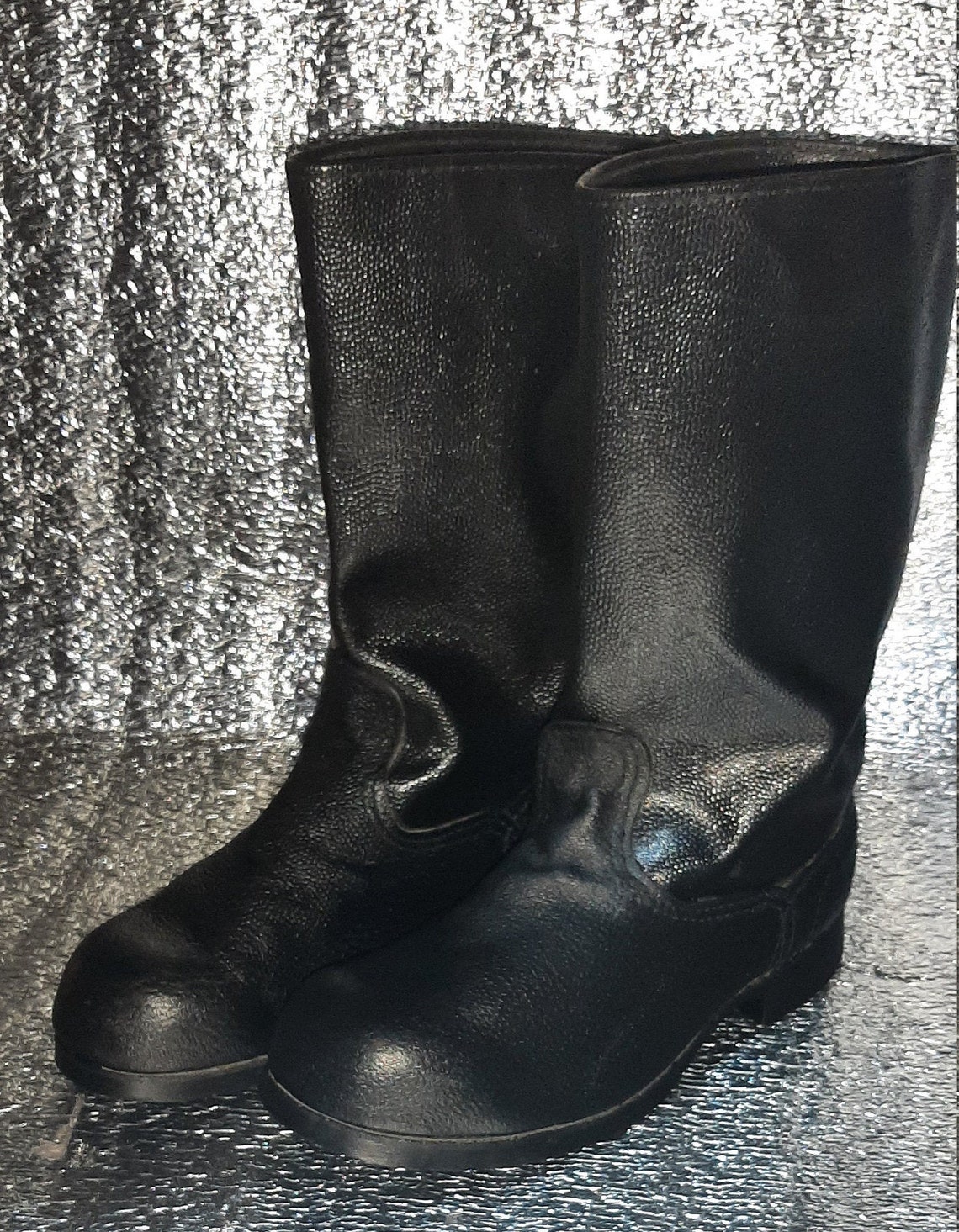 Vintage Black Kirza Leather Tall Boots, Rare 1980s High Footwear ...