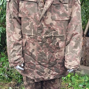 Vintage Rare Military Winter Uniform Camouflage BUTANE Jacket With ...