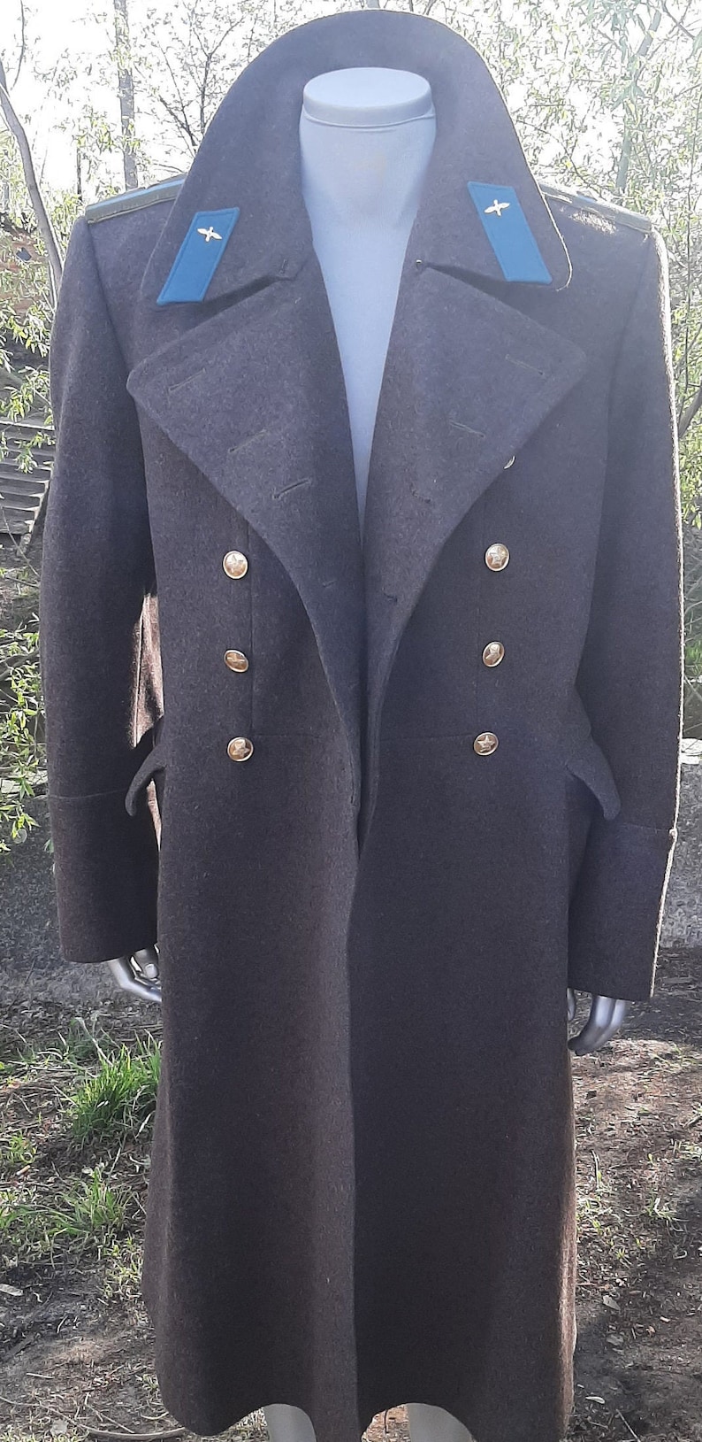 Soviet Military Winter Wool Pilot Coat USSR Air Force - Etsy