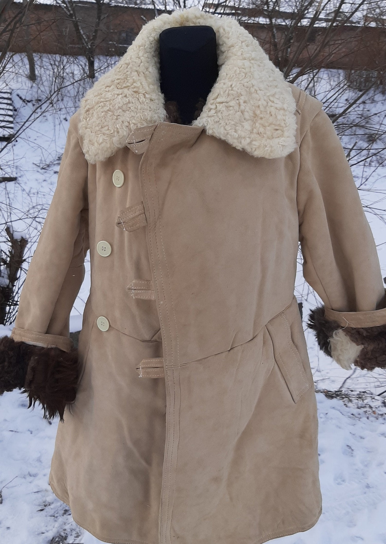 Vintage Winter Coat Soviet Military Army USSR Heavy Natural - Etsy
