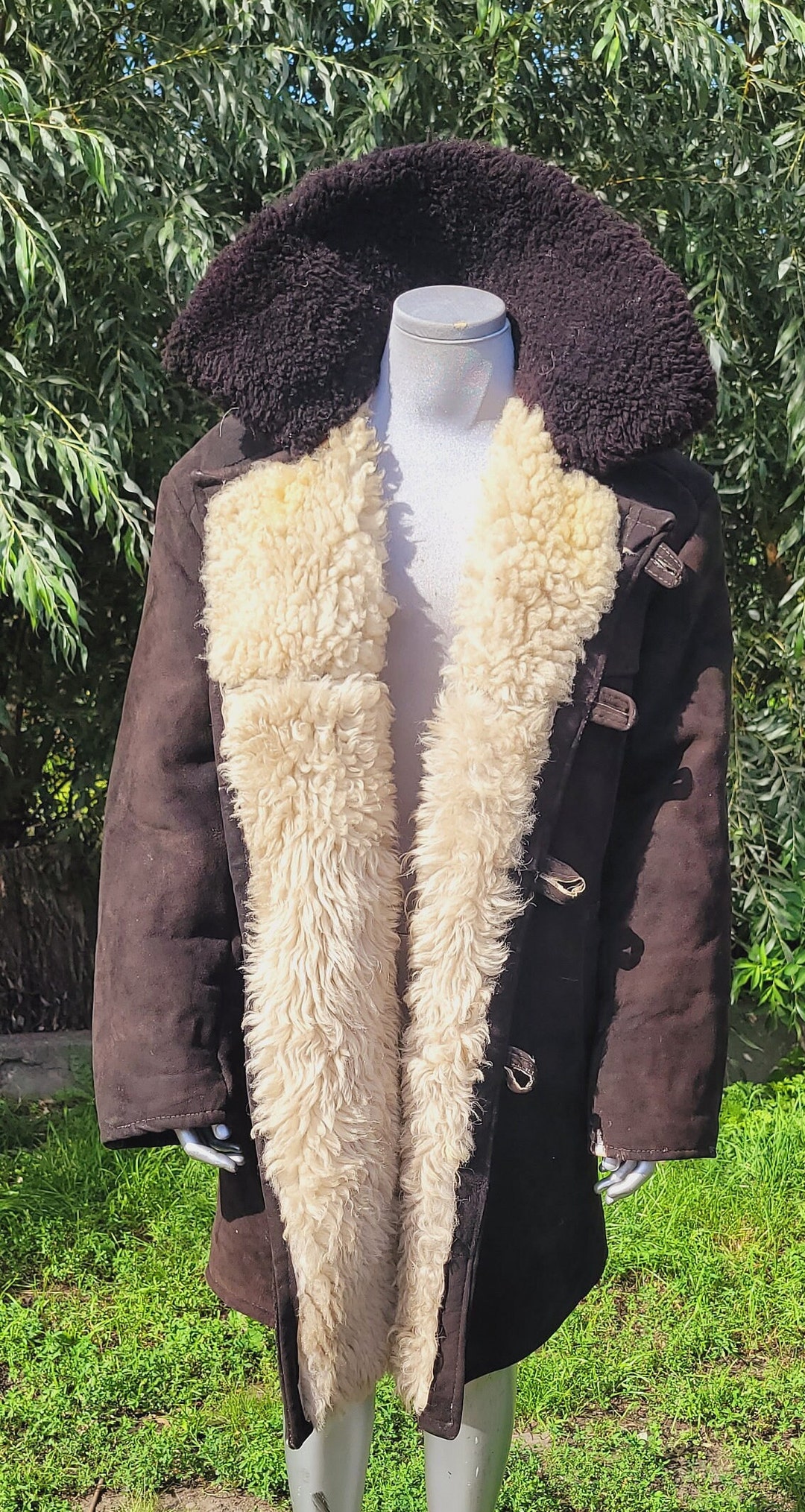 Winter Fur Coat Natural Sheepskin Army USSR - Etsy