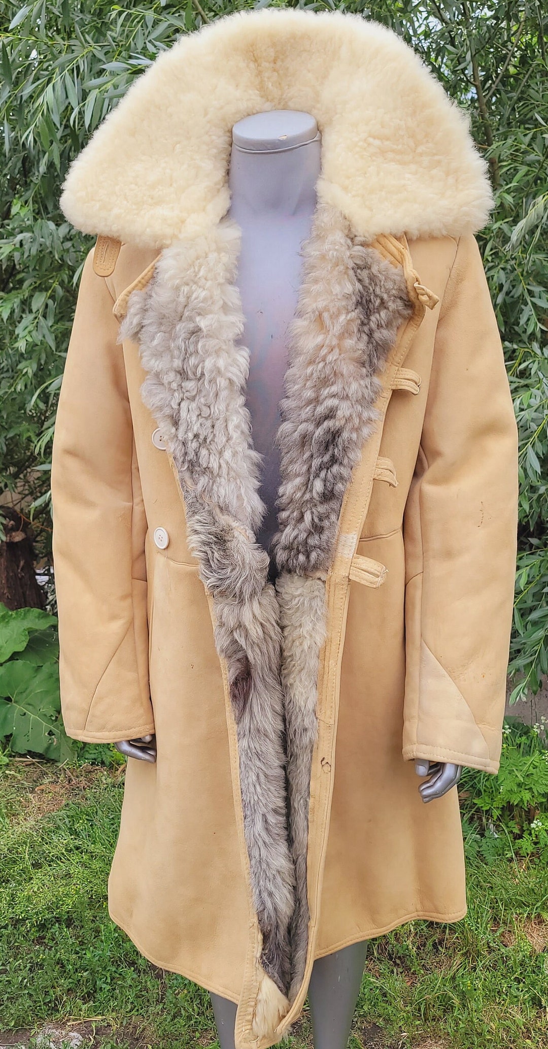 Military Winter Fur Coat Natural Sheepskin BEKESH Army USSR - Etsy UK