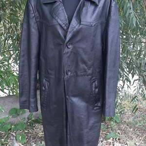 Soviet Army Military Black Leather Cloak KGB USSR | Etsy