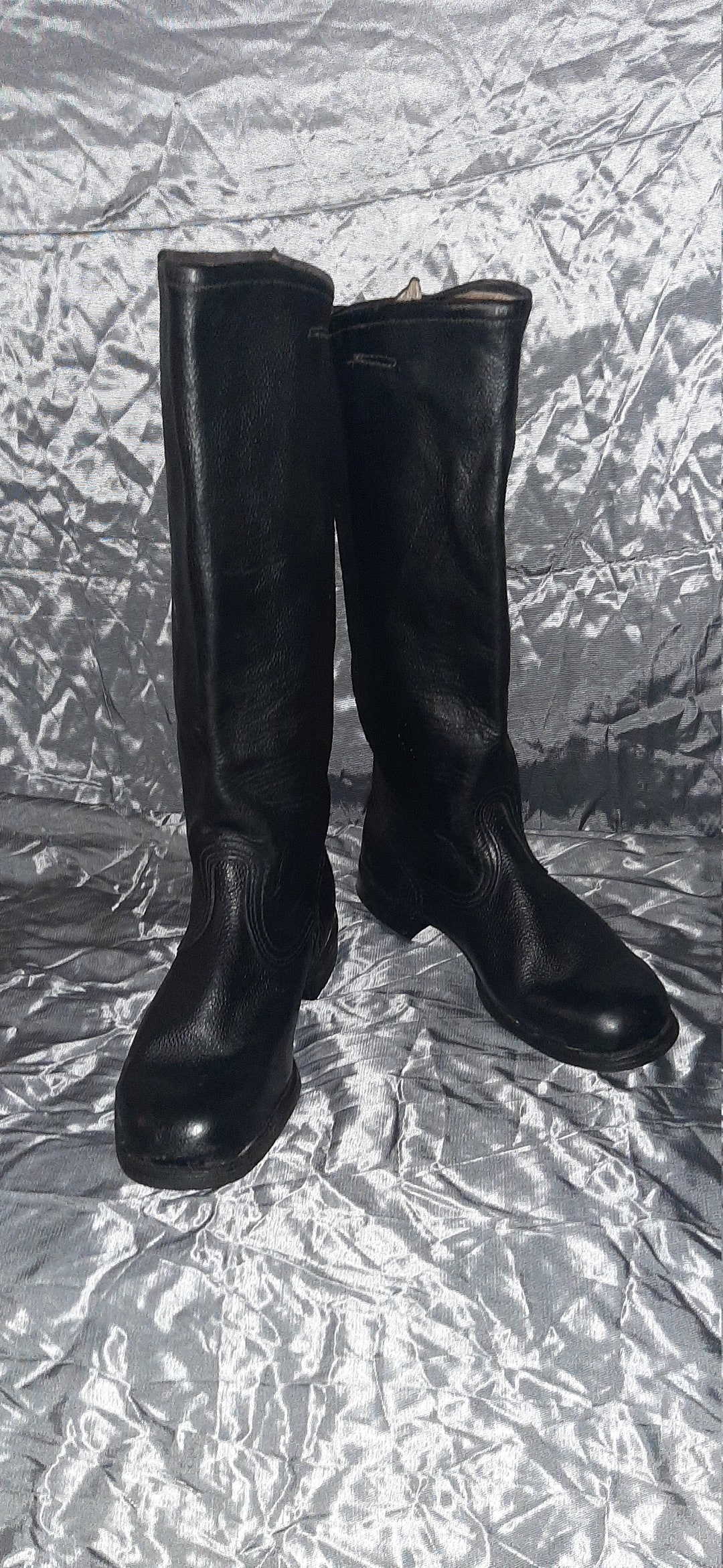 Leather Boots for Riding the Soviet Army Officer Yuft Boots USSR - Etsy