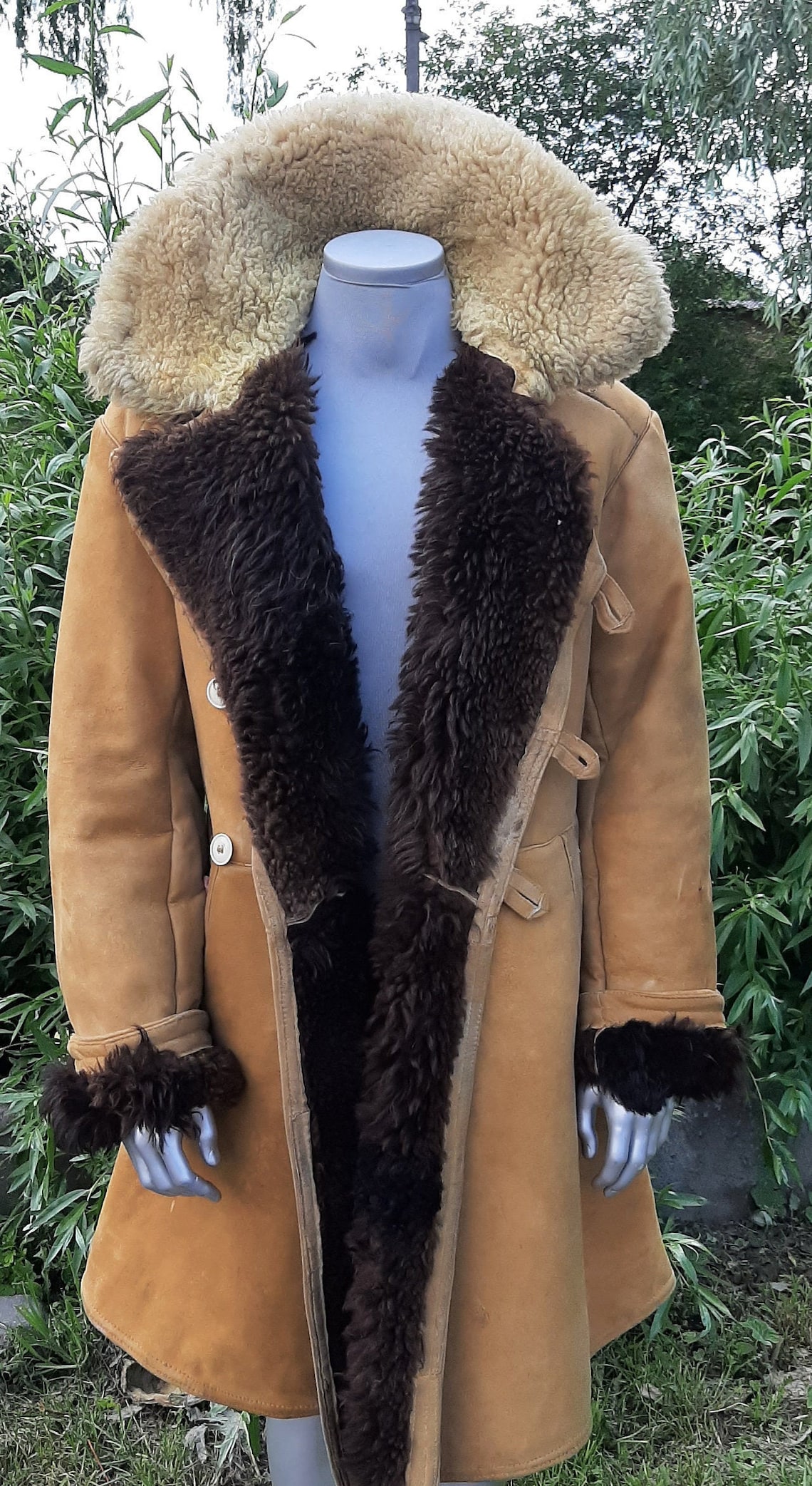 Soviet military winter fur coat officers north USSR | Etsy