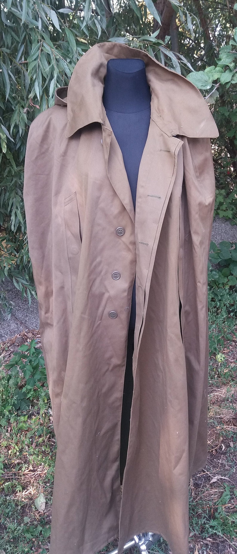Army Soviet Officer Raincoat Cloak USSR - Etsy