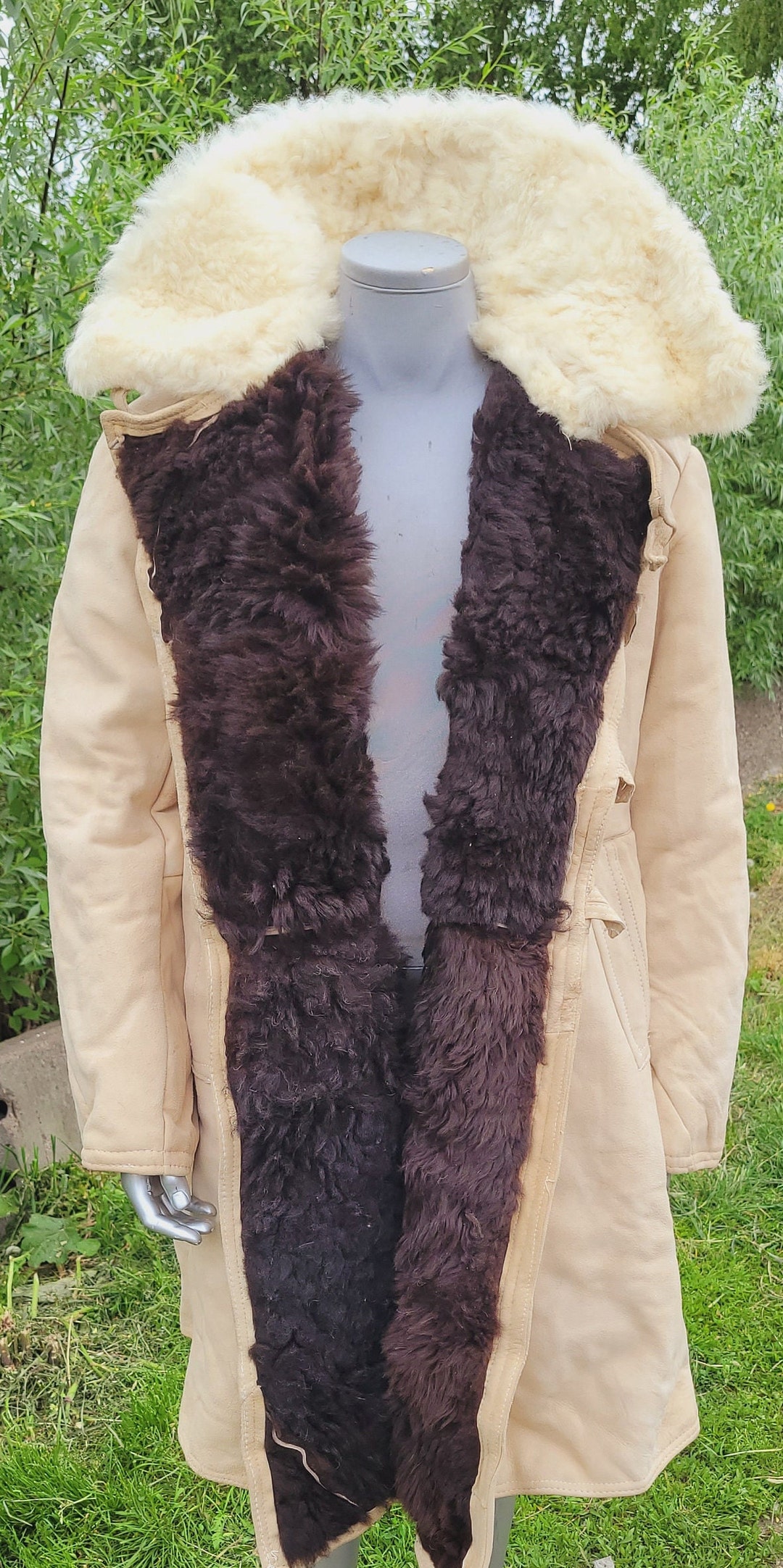 Winter Military Fur Coat Natural Sheepskin BEKESH USSR - Etsy