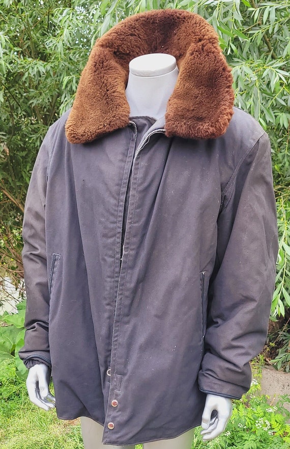 Military winter pea coat pilot Soviet Army USSR - Gem