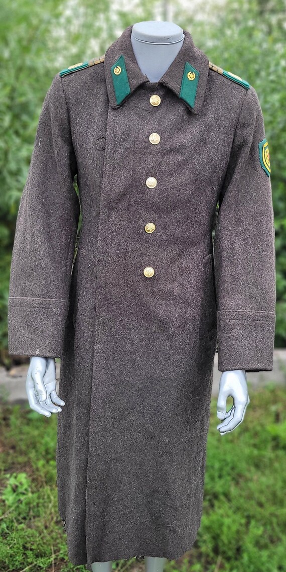Military winter woolen coat soldier border guard army… - Gem