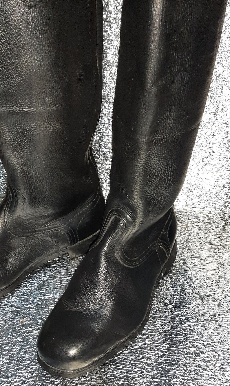 Soviet Military Leather Boots USSR Officer - Etsy