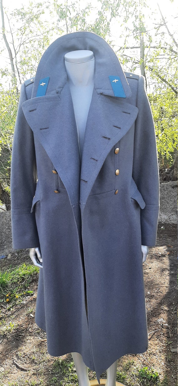 Soviet military wool winter coat USSR Air Force - Gem