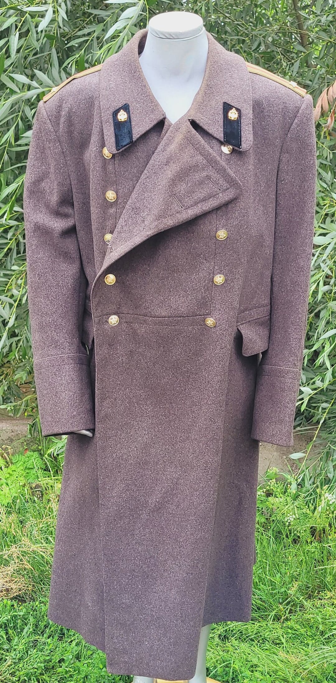 Vintage Original Wool Coat Overcoat Large Rare Size USSR - Etsy