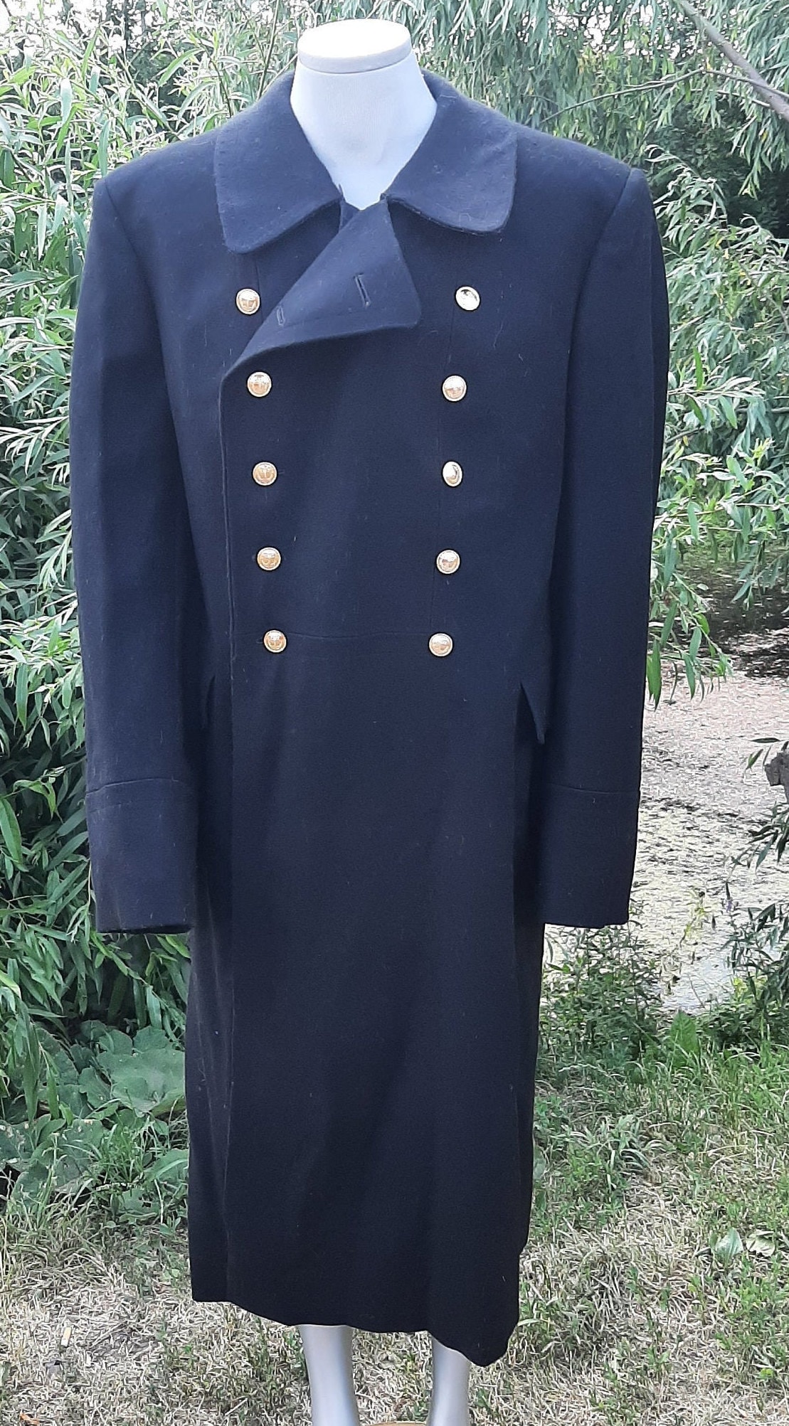 Vintage Soviet woolen coat sailors USSR Navy | Etsy