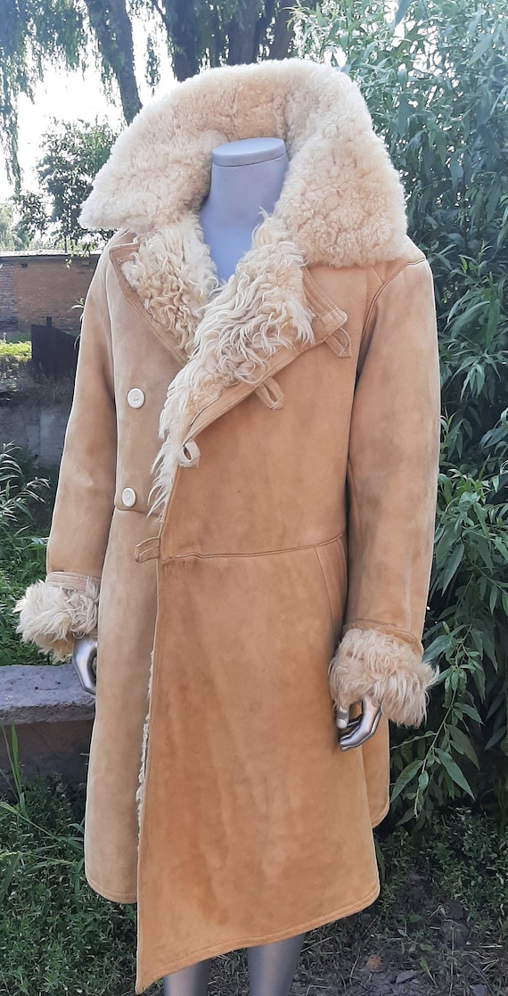 Soviet military winter fur coat Northern officers USSR - Gem