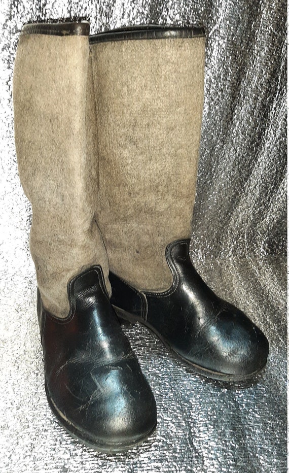 Soviet rare winter boots USSR army - Gem