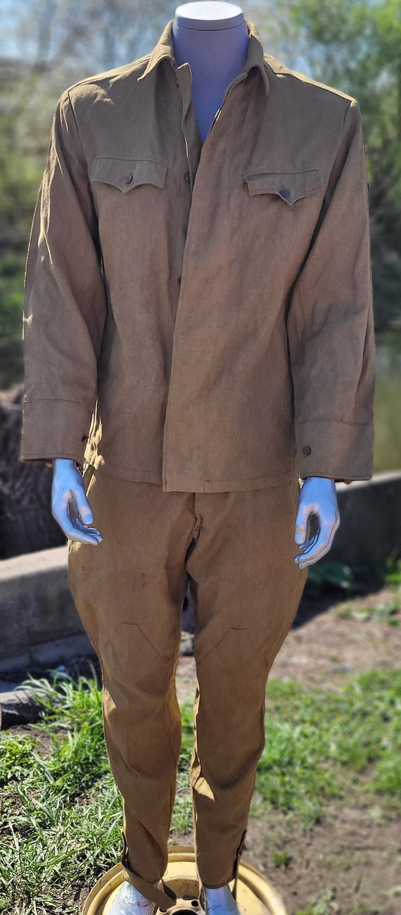Soviet military field uniform with cap officers USSR … - Gem