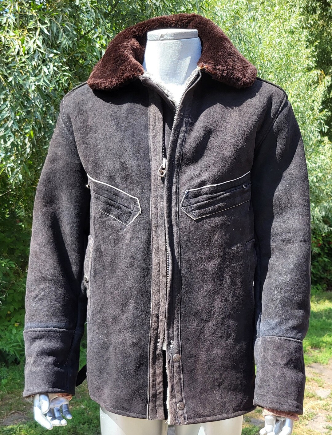 Military Original Fur Jacket for Pilots Soviet Army - Etsy
