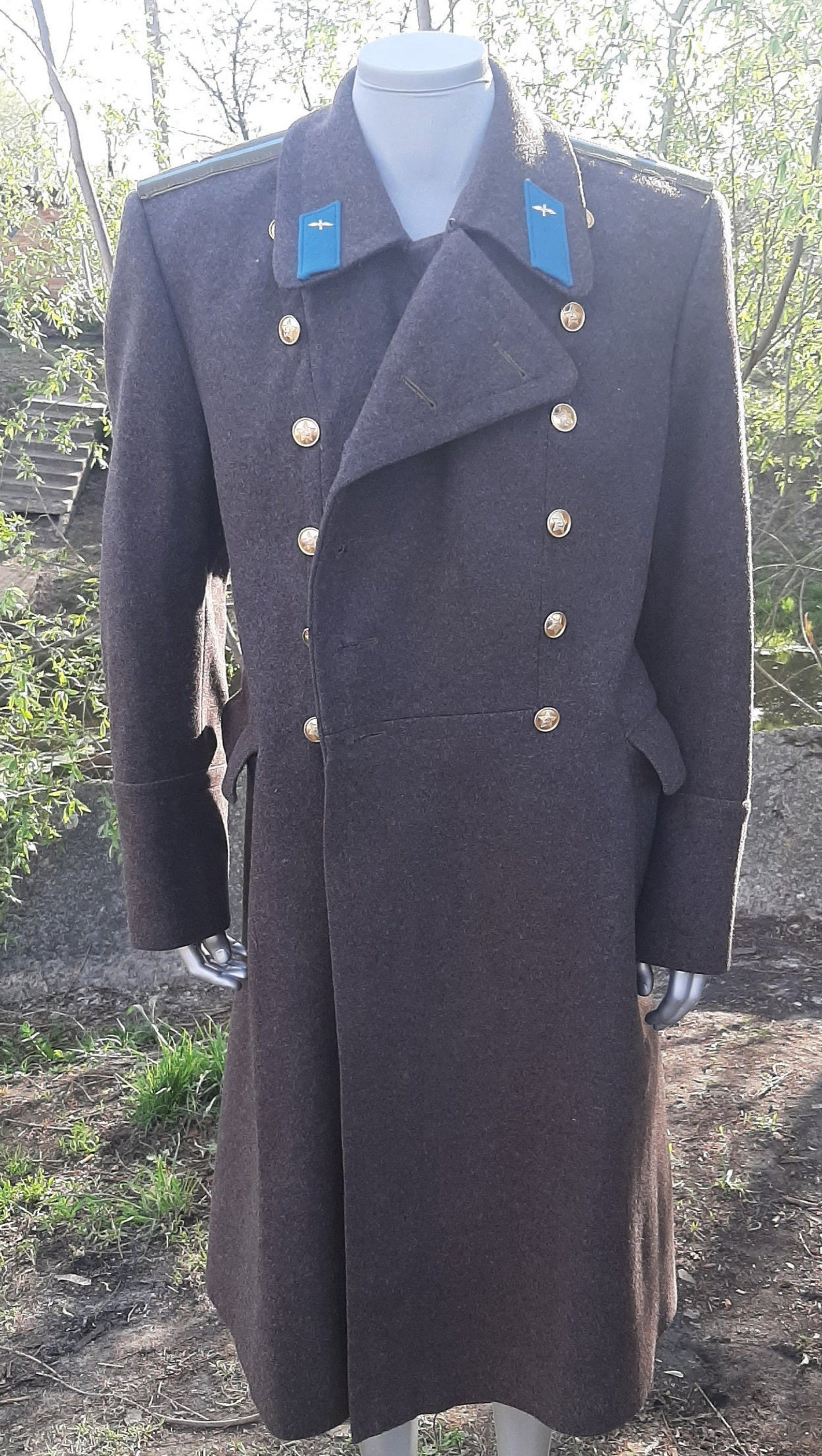 Soviet Military Winter Wool Pilot Coat USSR Air Force - Etsy