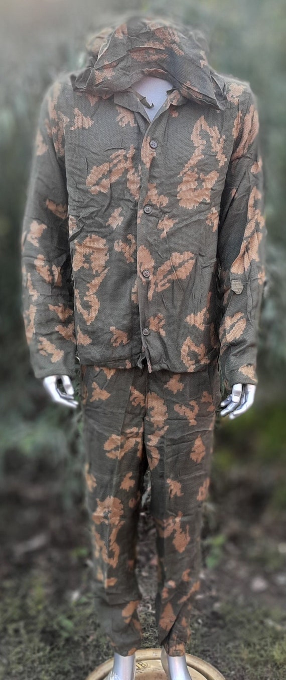 Vintage military Soviet camouflage uniform KZS USSR - Gem