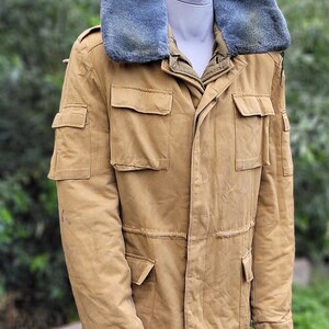 Vintage Military Winter Combat Jacket Afghan With Pistol - Etsy