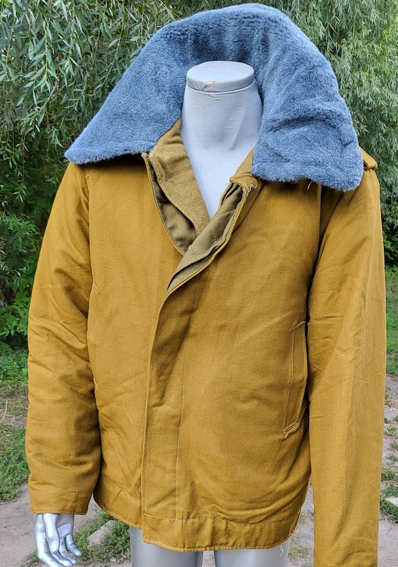 Vintage military tank jacket Soviet army in a rare si… - Gem