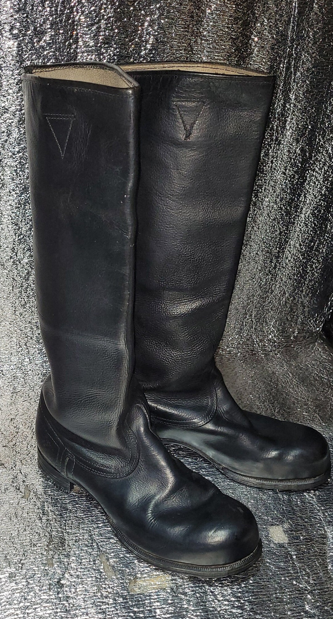 Vintage Military Rare Leather Boots Highest Command Red Army USSR 1950s ...