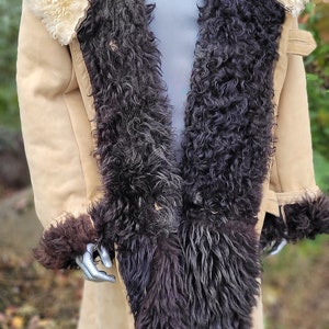 Vintage Rare Military Fur Coat Made Natural Sheepskin Huge - Etsy