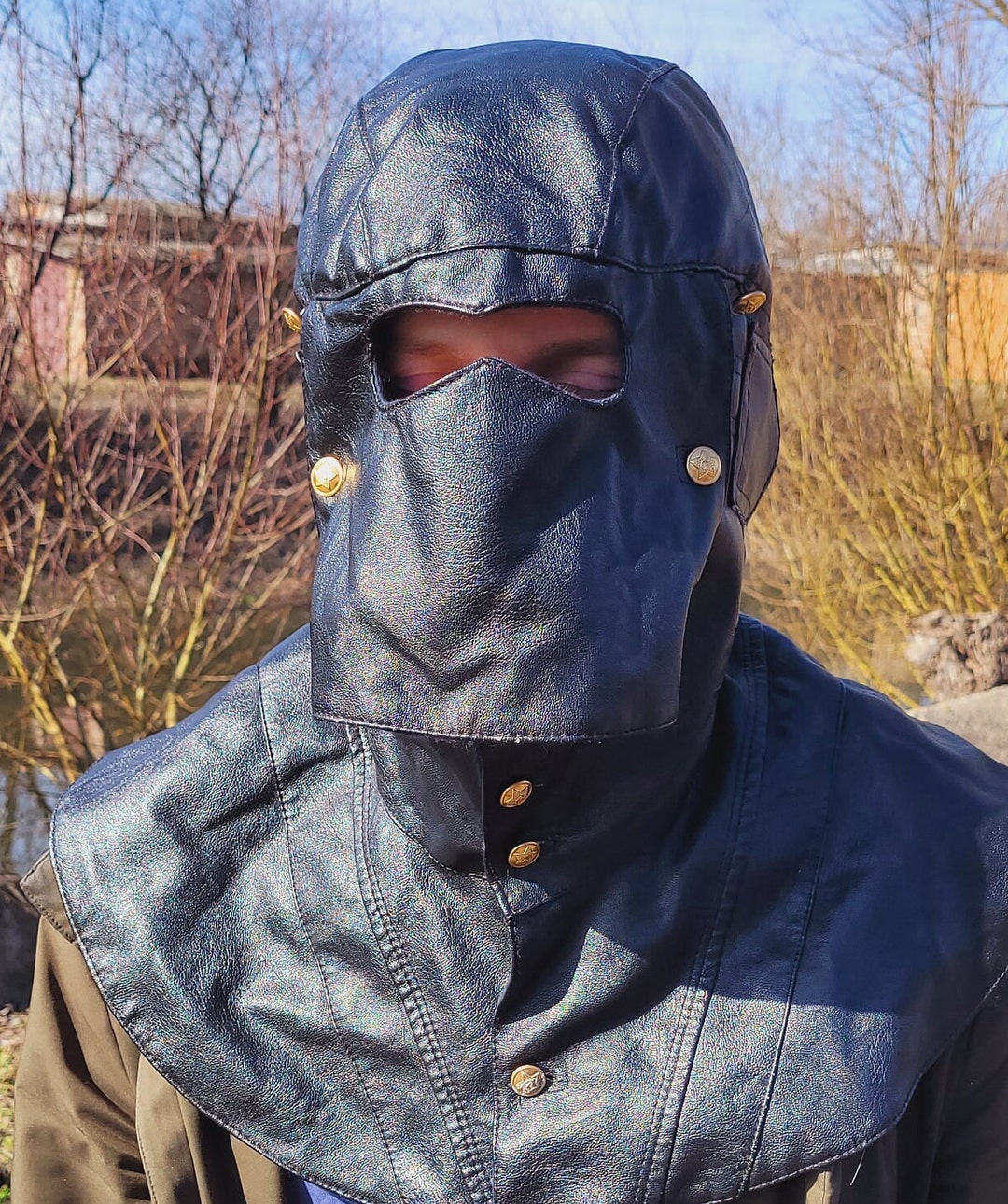 Vintage 1980s Torpedo Crew Protective Hood, Rare Synthetic Headgear ...