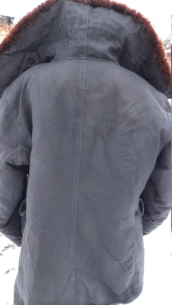 Soviet military large heavy fur jacket for tank crews… - Gem