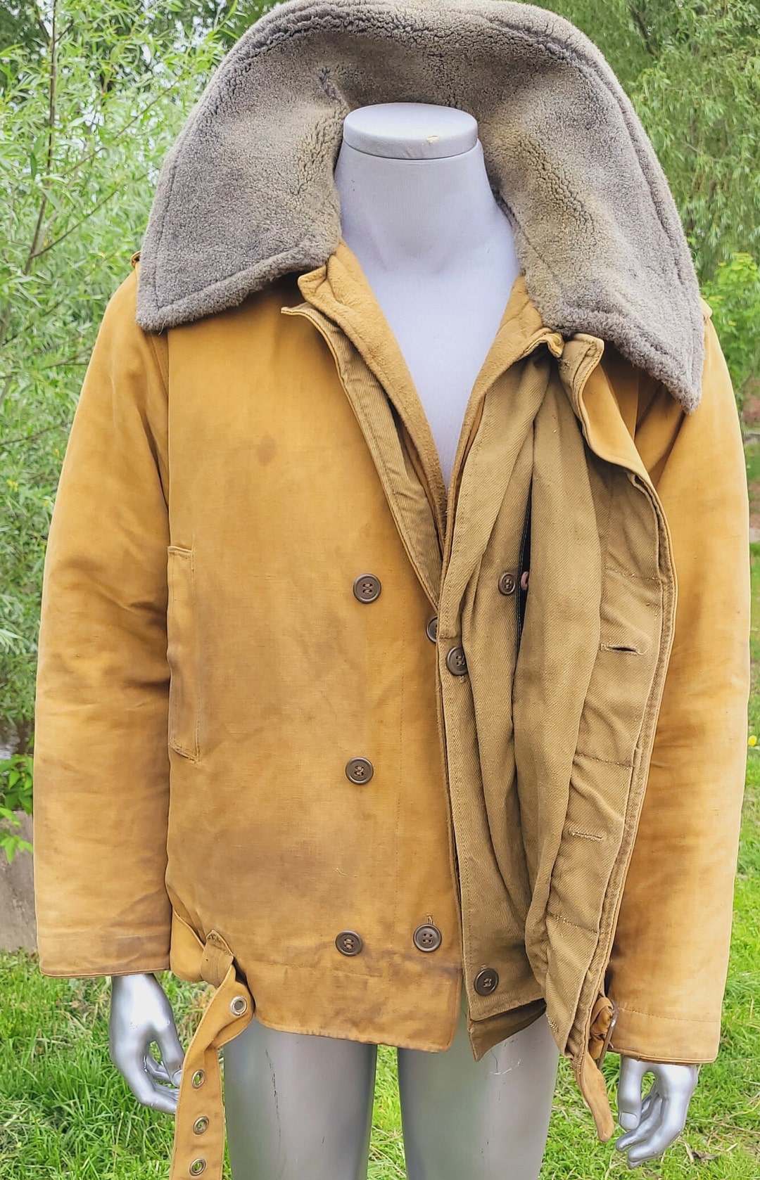 Vintage Military Winter Combat Jacket Tankman USSR Army - Etsy