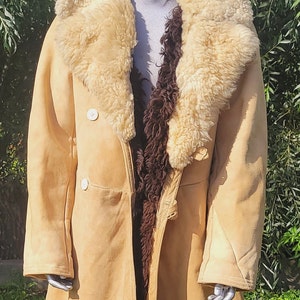 Military Winter Fur Coat Natural Sheepskin Army USSR 1970s - Etsy