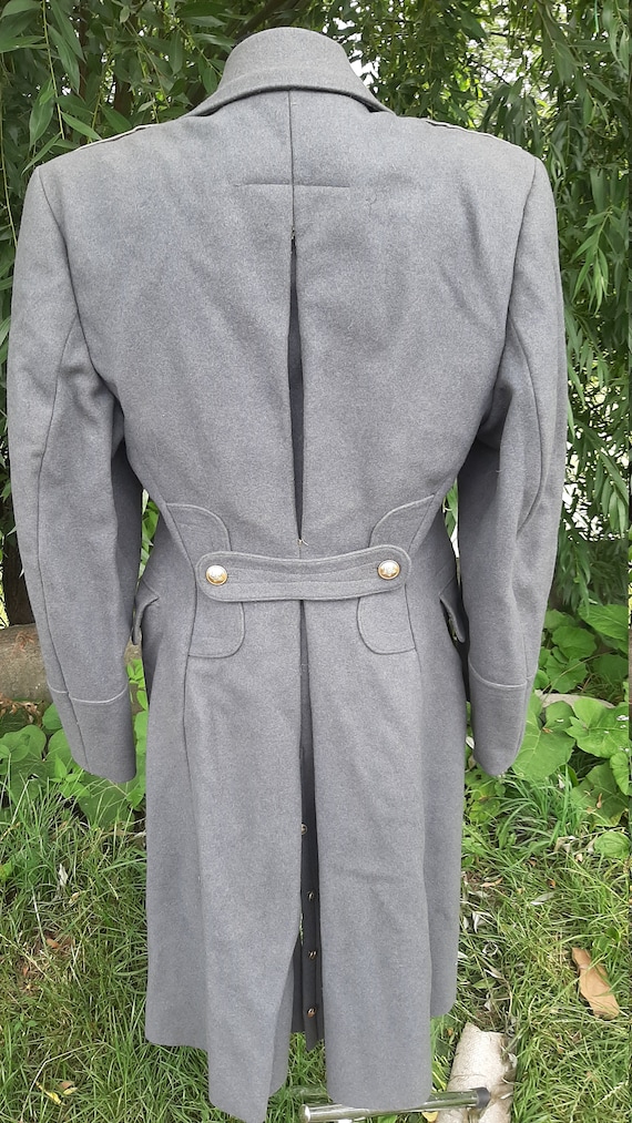 Soviet USSR Military Army Officer Gray Wool Overcoat … - Gem