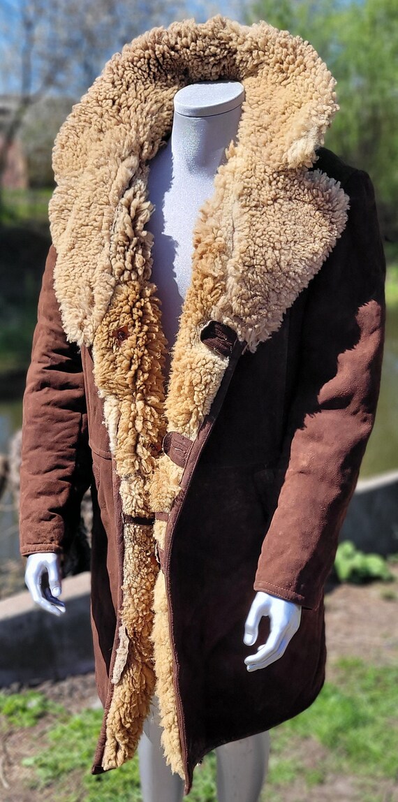Vintage Winter Soviet Fur Coat Natural Sheepskin USSR - Etsy