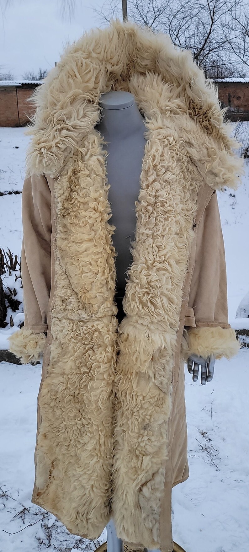 Soviet Military Rare Fur Coat Natural Sheepskin Northern Army | Etsy