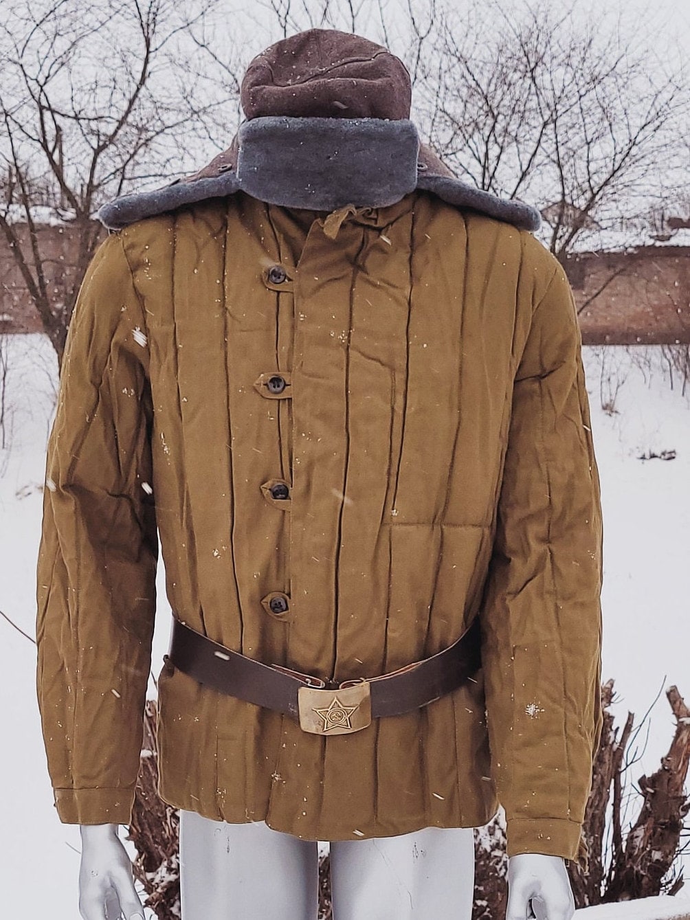 File:Nazi Germany WWII Waffen-SS Winter Uniform Soviet Russian Padded ...