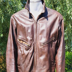 Vintage Military Combat Leather Jacket USSR Air Force Pilots - Etsy