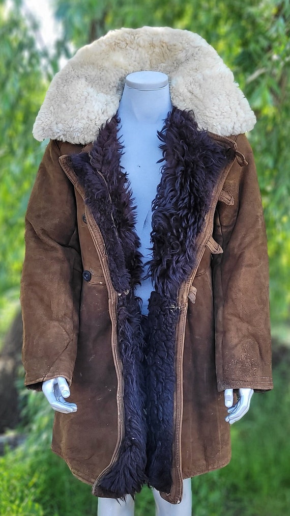 Soviet Military Winter Fur Coat Natural Sheepskin USSR Army - Etsy