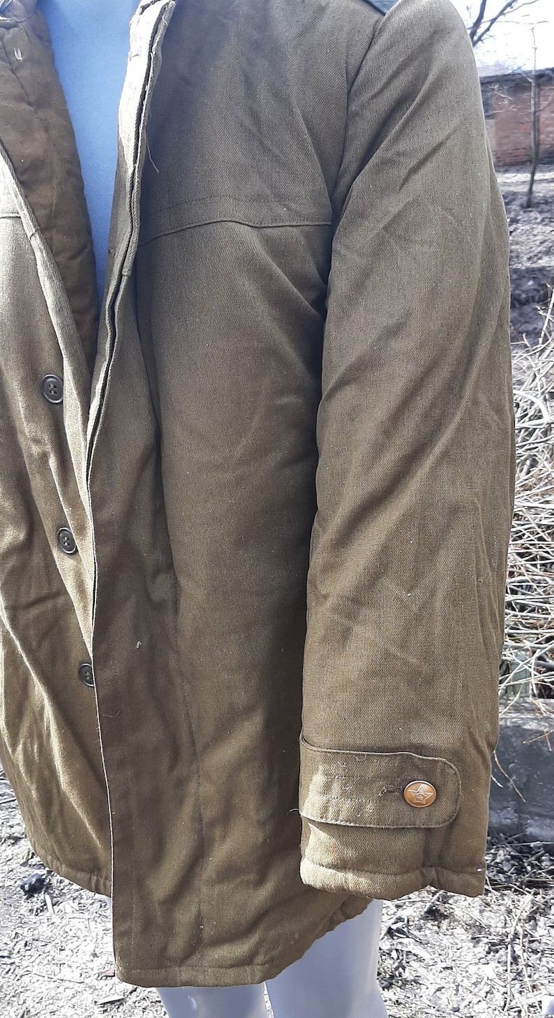 Vintage Soviet Soldier Quilted Jacket USSR - Etsy