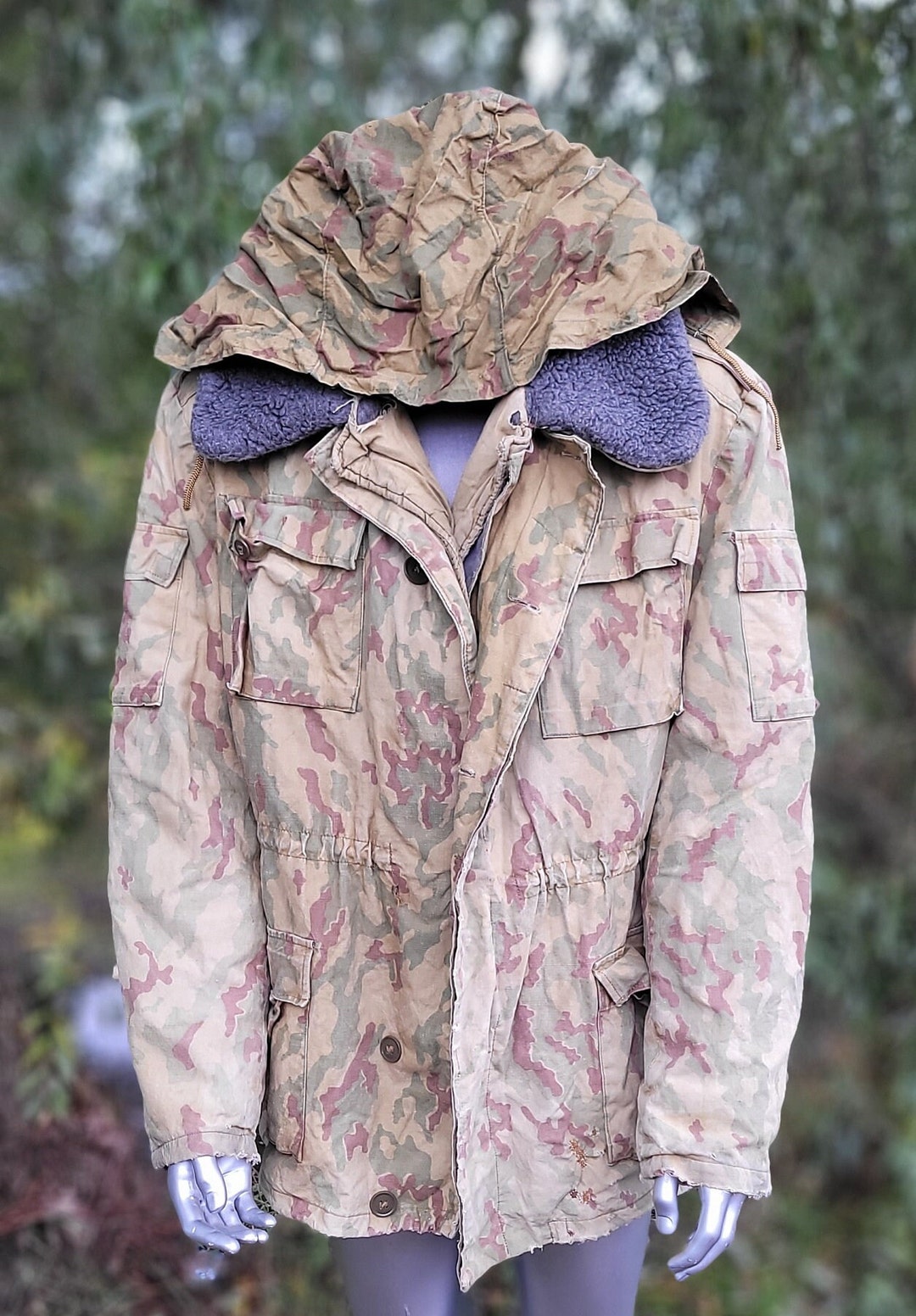 Vintage Rare VSR Camouflage Jacket With Pistol Pocket 1990s - Etsy