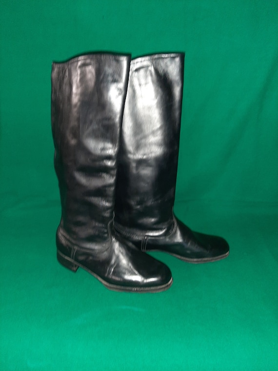 Vintage Soviet Army Military Officers Chrome Boots US… - Gem