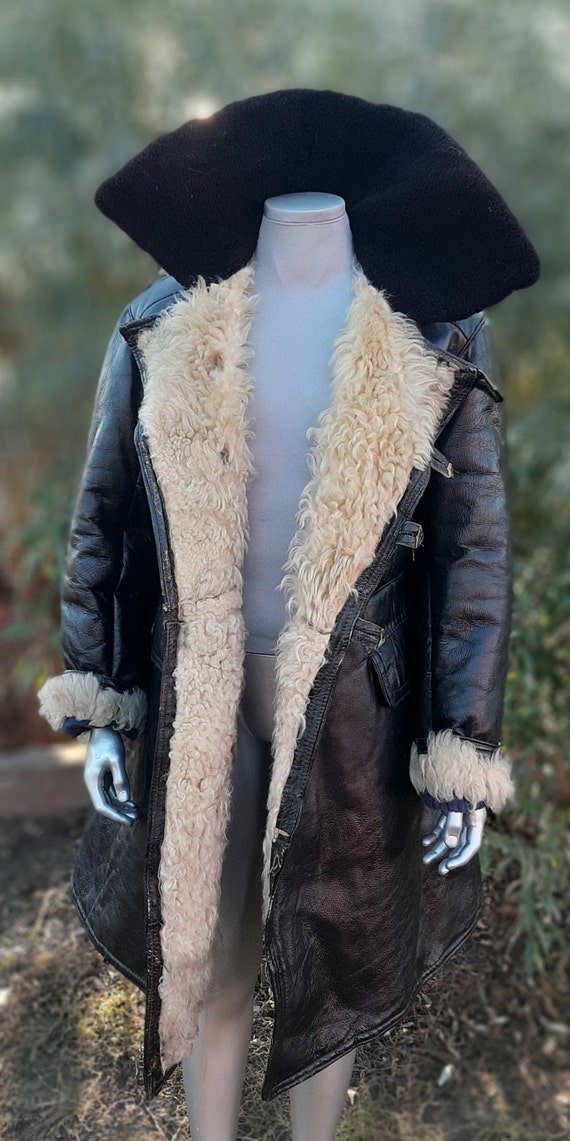 Vintage Rare Soviet Military Fur Coat USSR Navy - Etsy