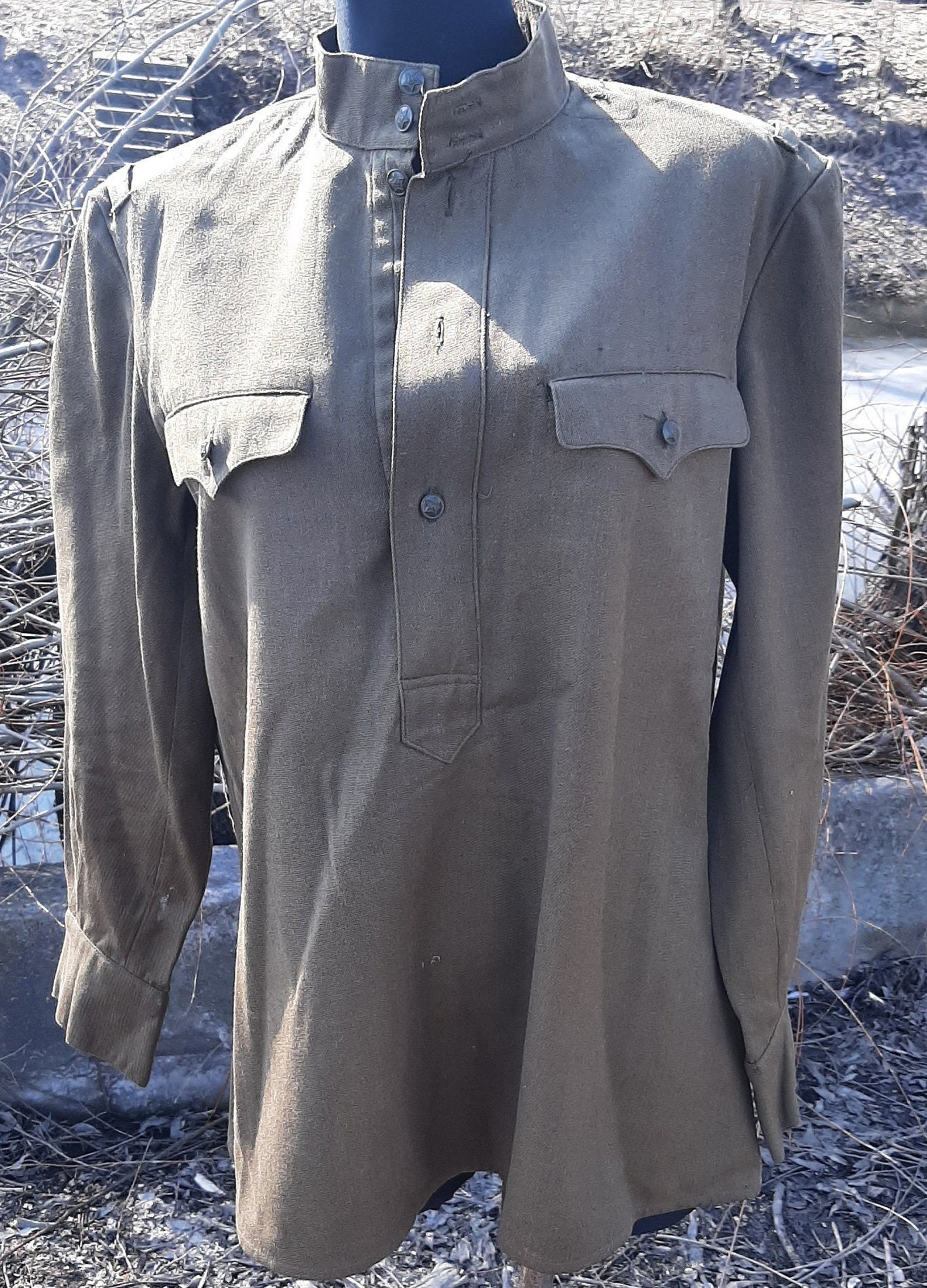 Soviet military tunic Red Army USSR | Etsy