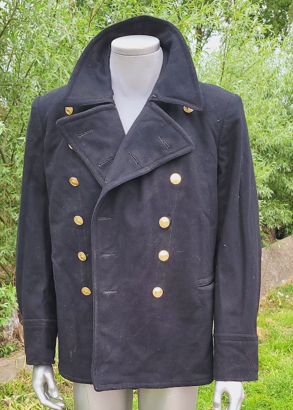 Military woolen pea coat sailor Navy USSR - Gem
